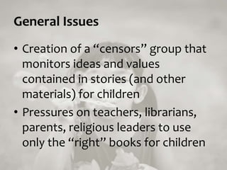 Issues in Children's Literature | PPTX