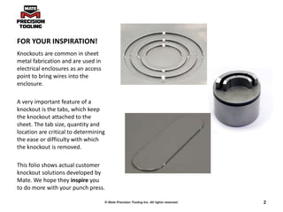 Lit01318 knockout tools | PDF