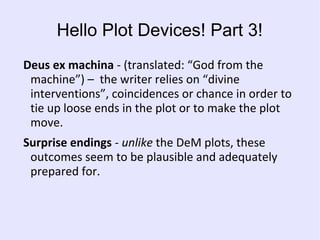 Lit13: Introduction to Fiction and the Plot | PPT