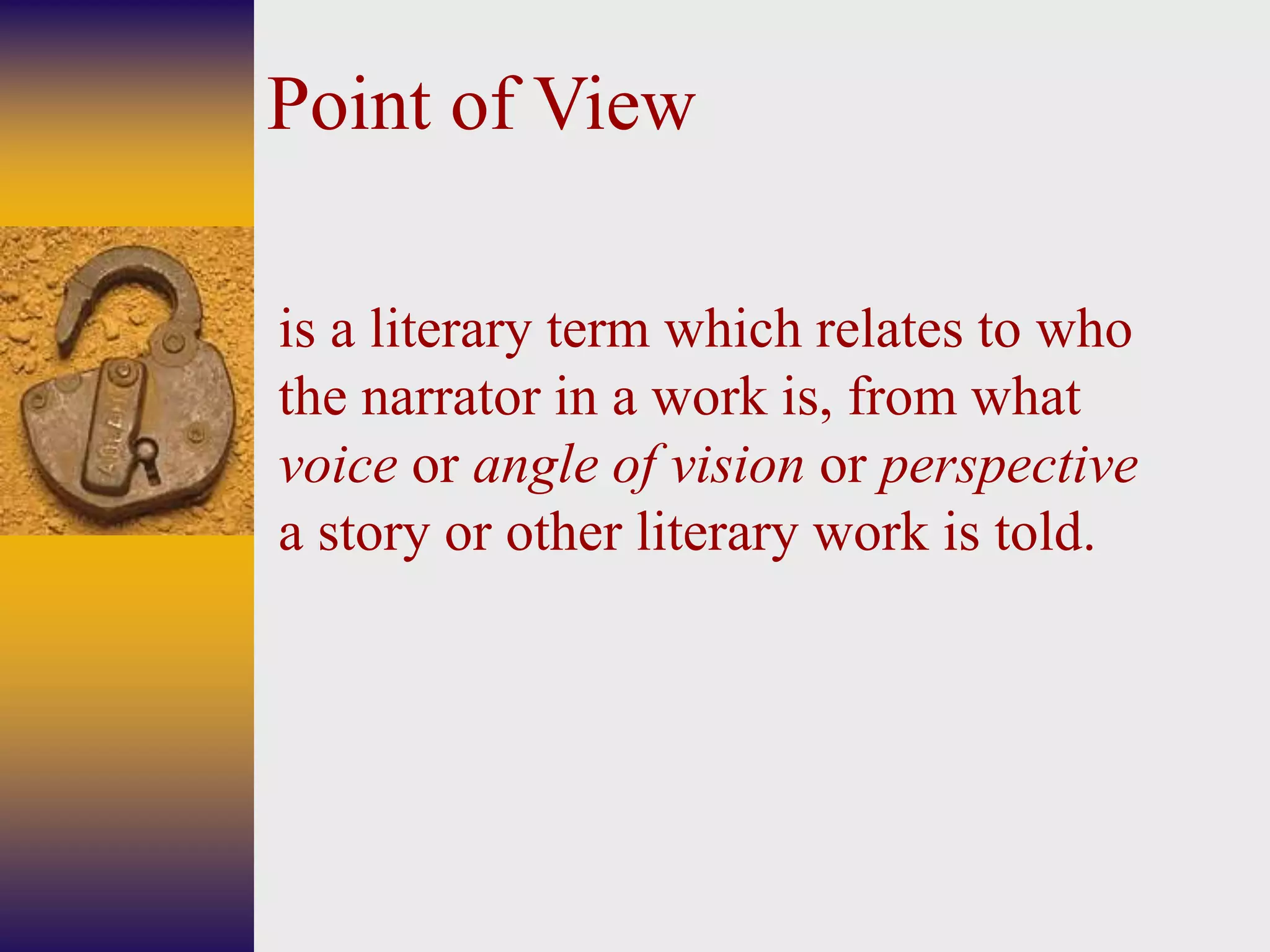Point of View PPT | PPT
