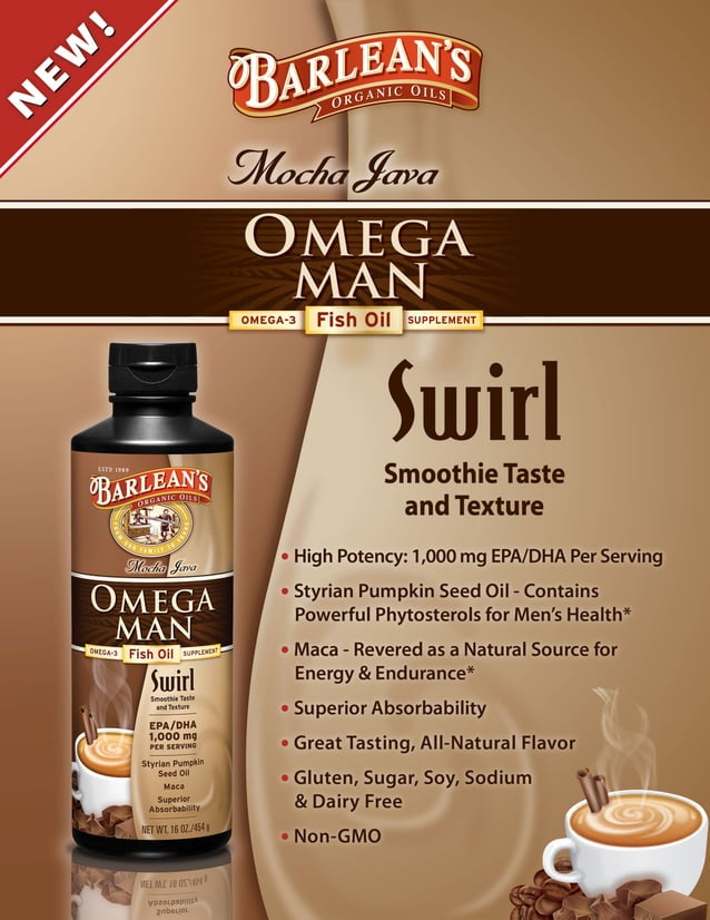 Barlean's Mocha Java Omega Man Swirl | PDF | Skin Care | Beauty