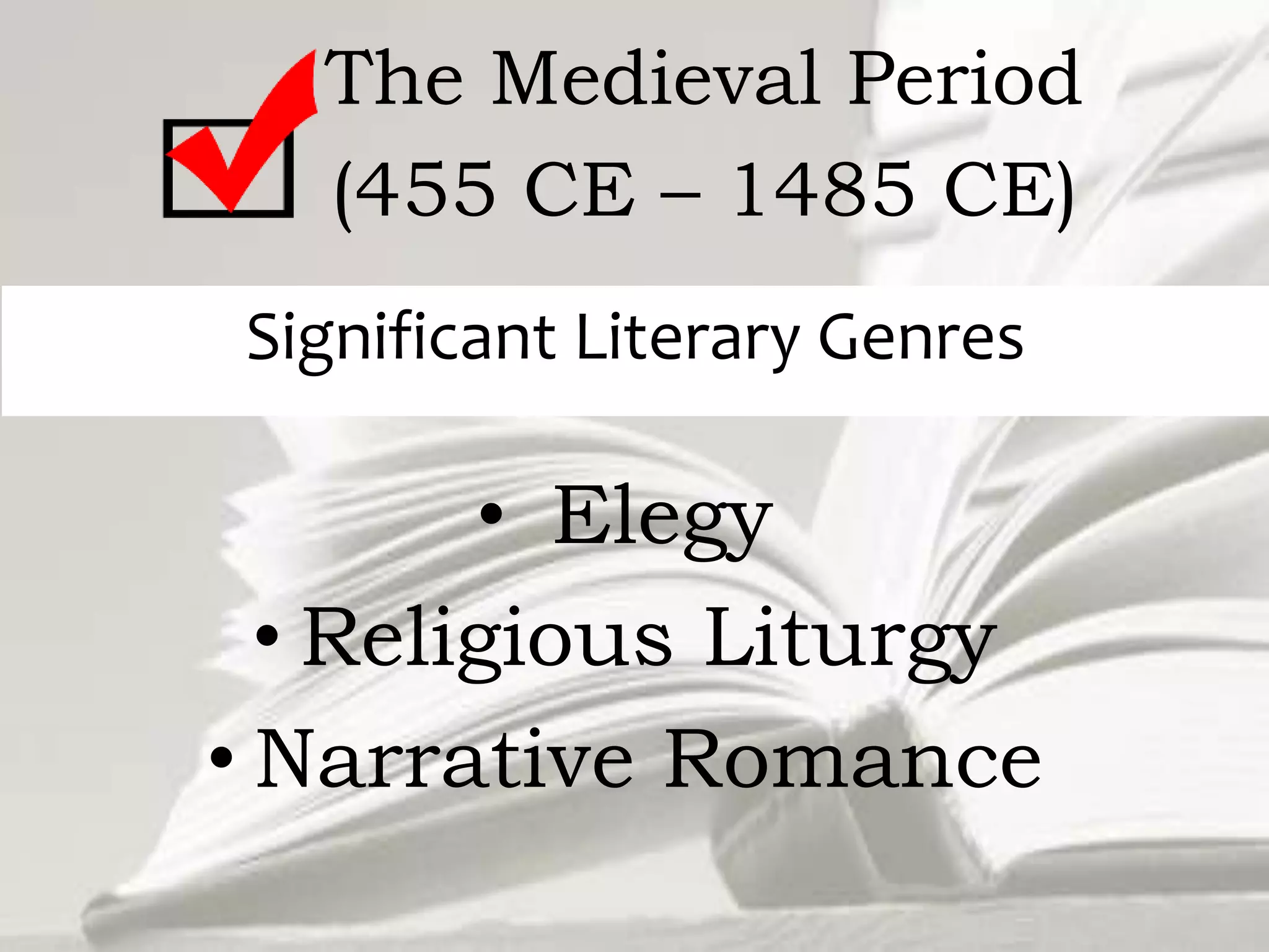 World Literature - Overview of literature through the ages | PPTX