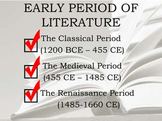 World Literature - Overview of literature through the ages | PPTX