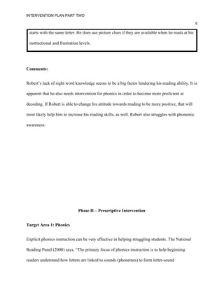 Lit5233 intervention plan 2 | PDF