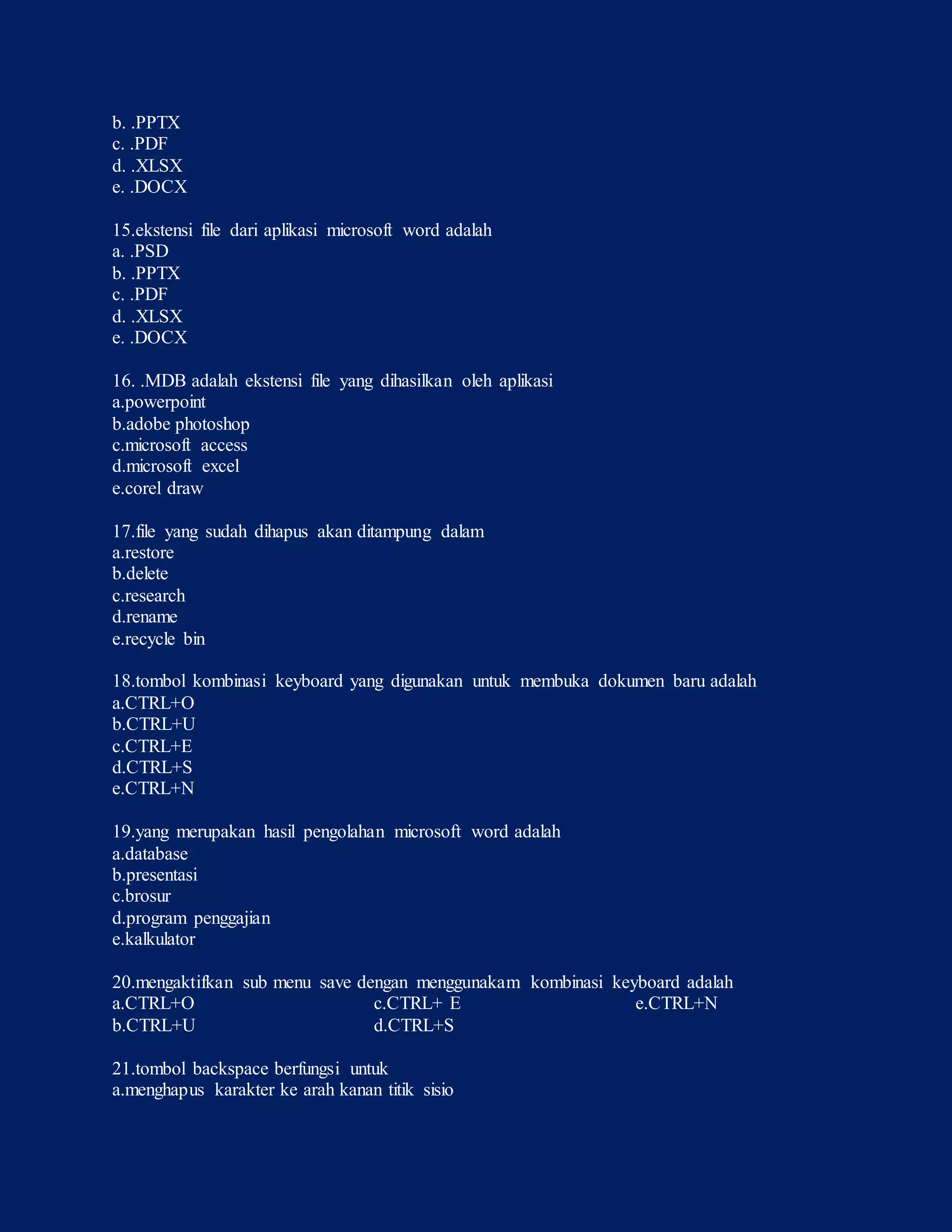 Soal UKK Semester II Kelas X | DOCX