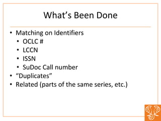 "Unique," "Descriptive," and Other Damned Lies: The Challenges of ...