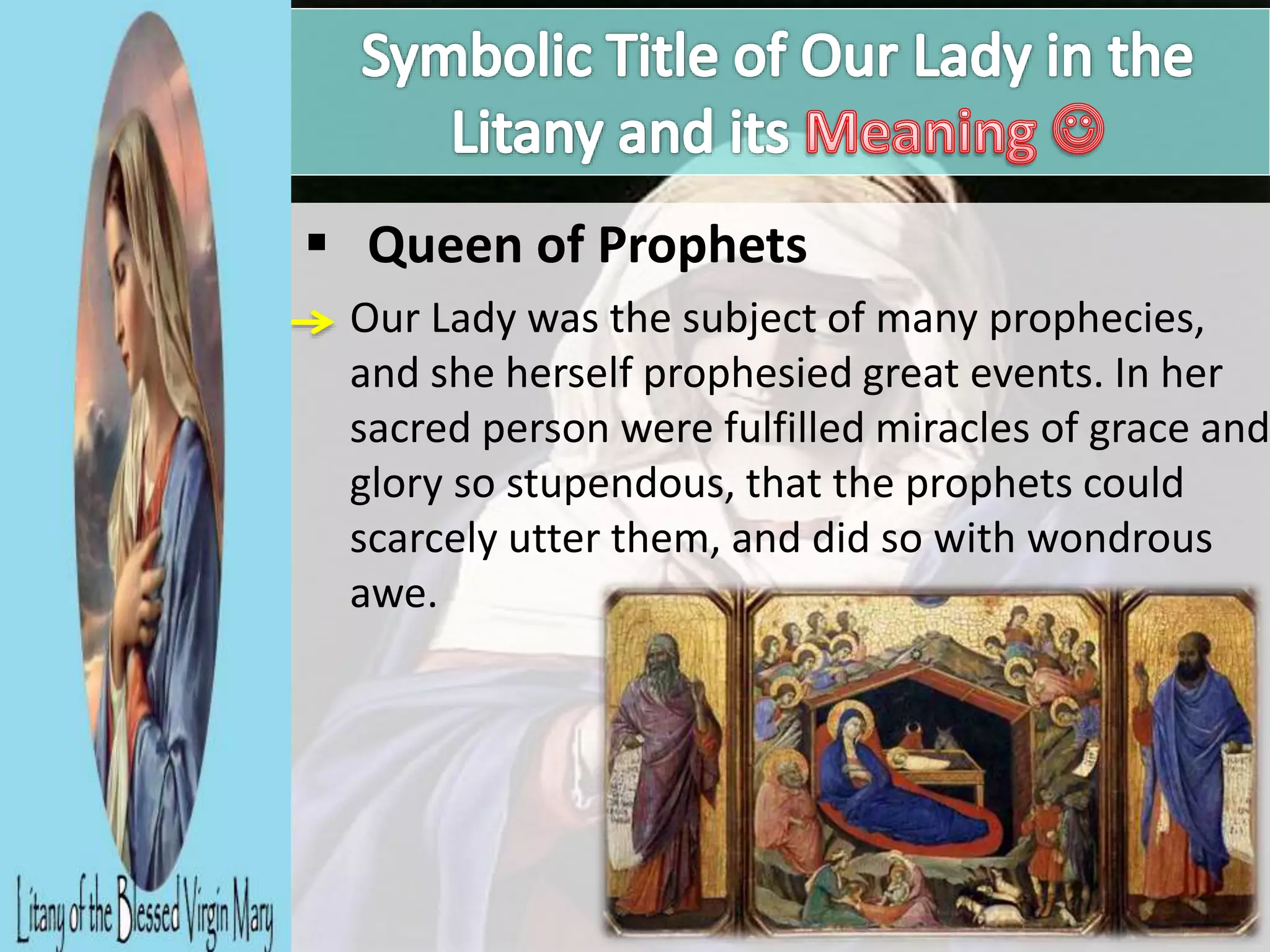 Litany of the blessed virgin mary | PPTX