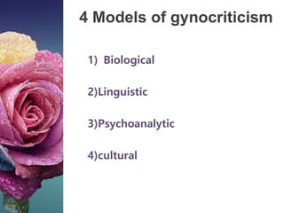 Litarary criticism.feminism.elain showalter | PPTX