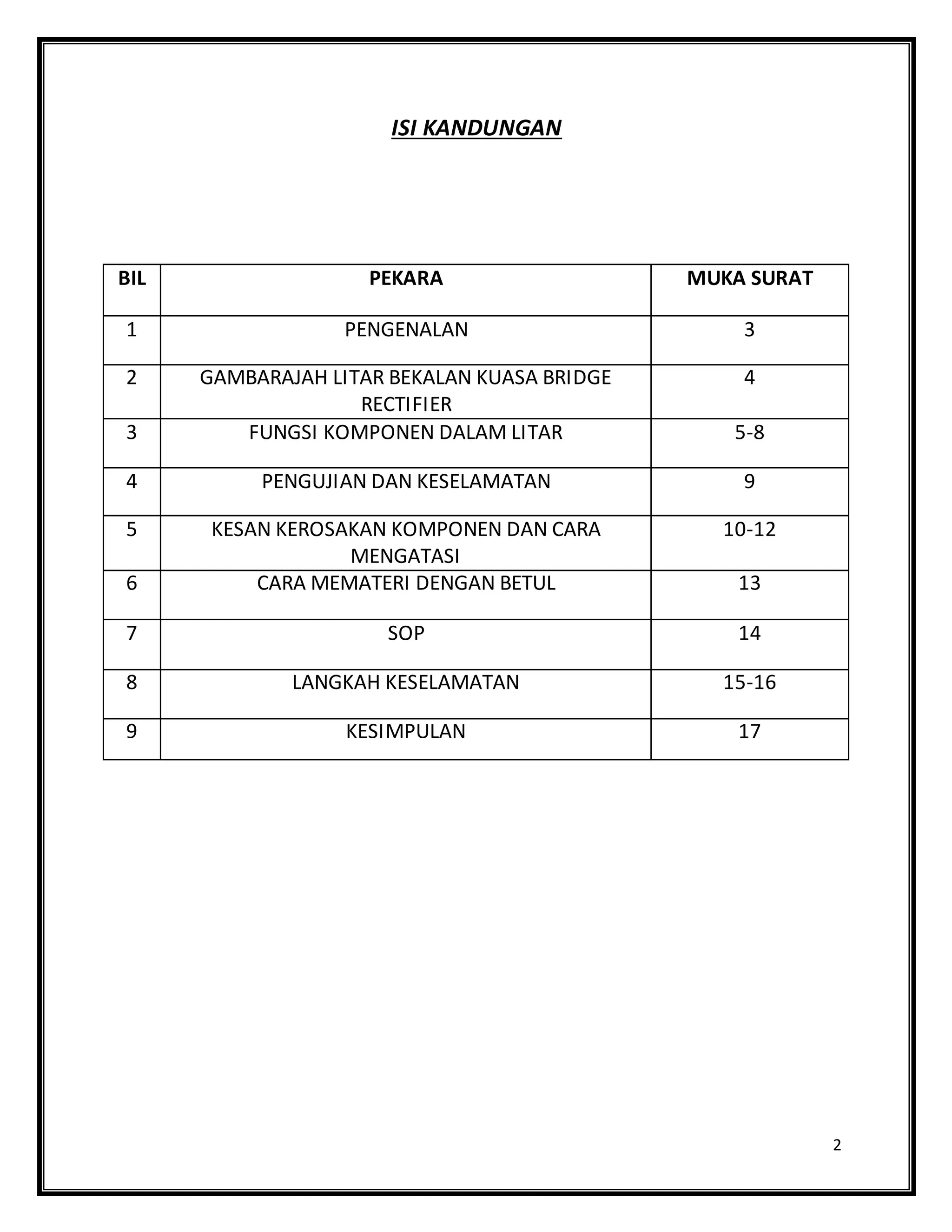 Litar bekalan kuasa | DOCX