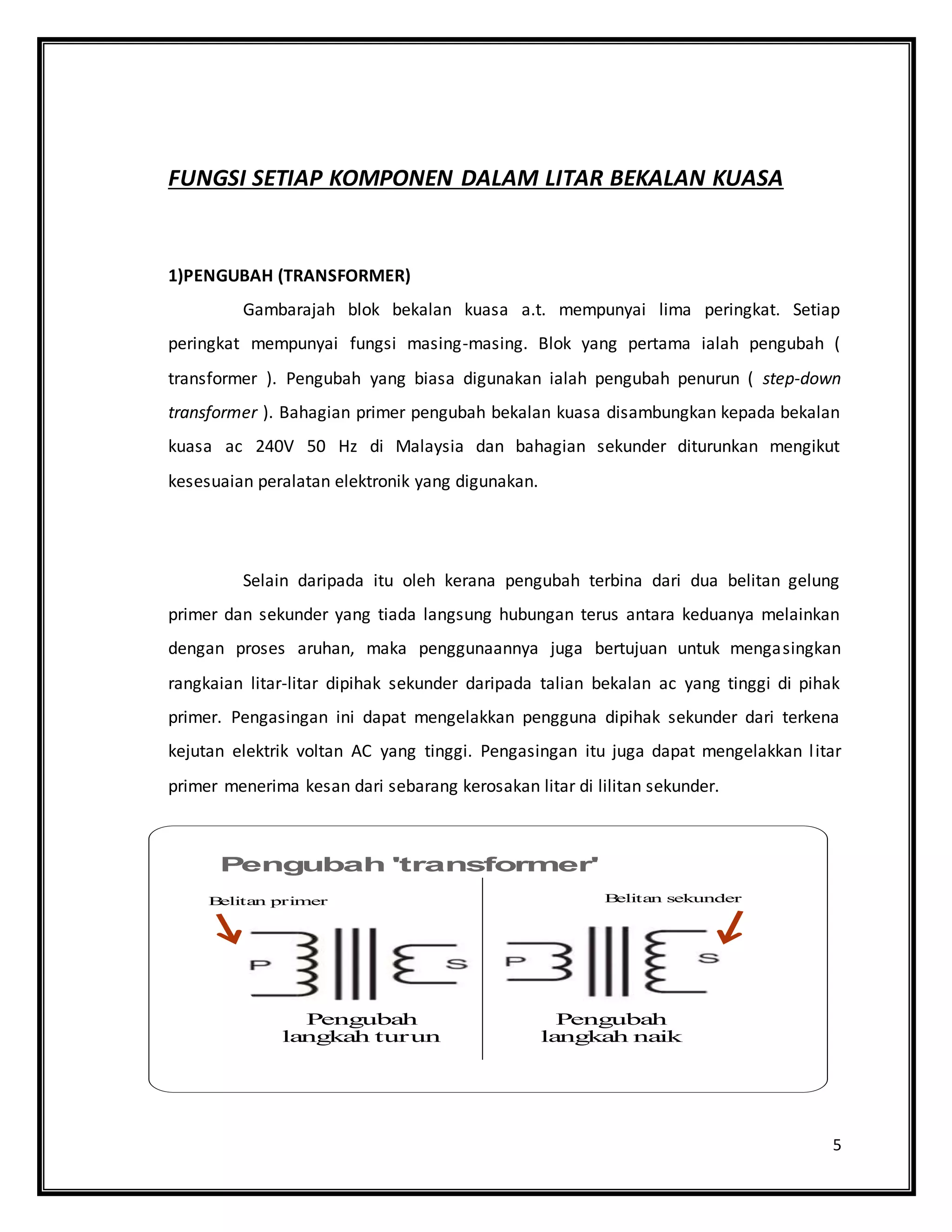 Litar bekalan kuasa | DOCX