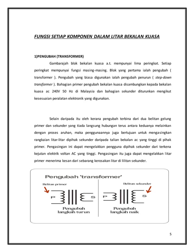Litar bekalan kuasa | DOCX