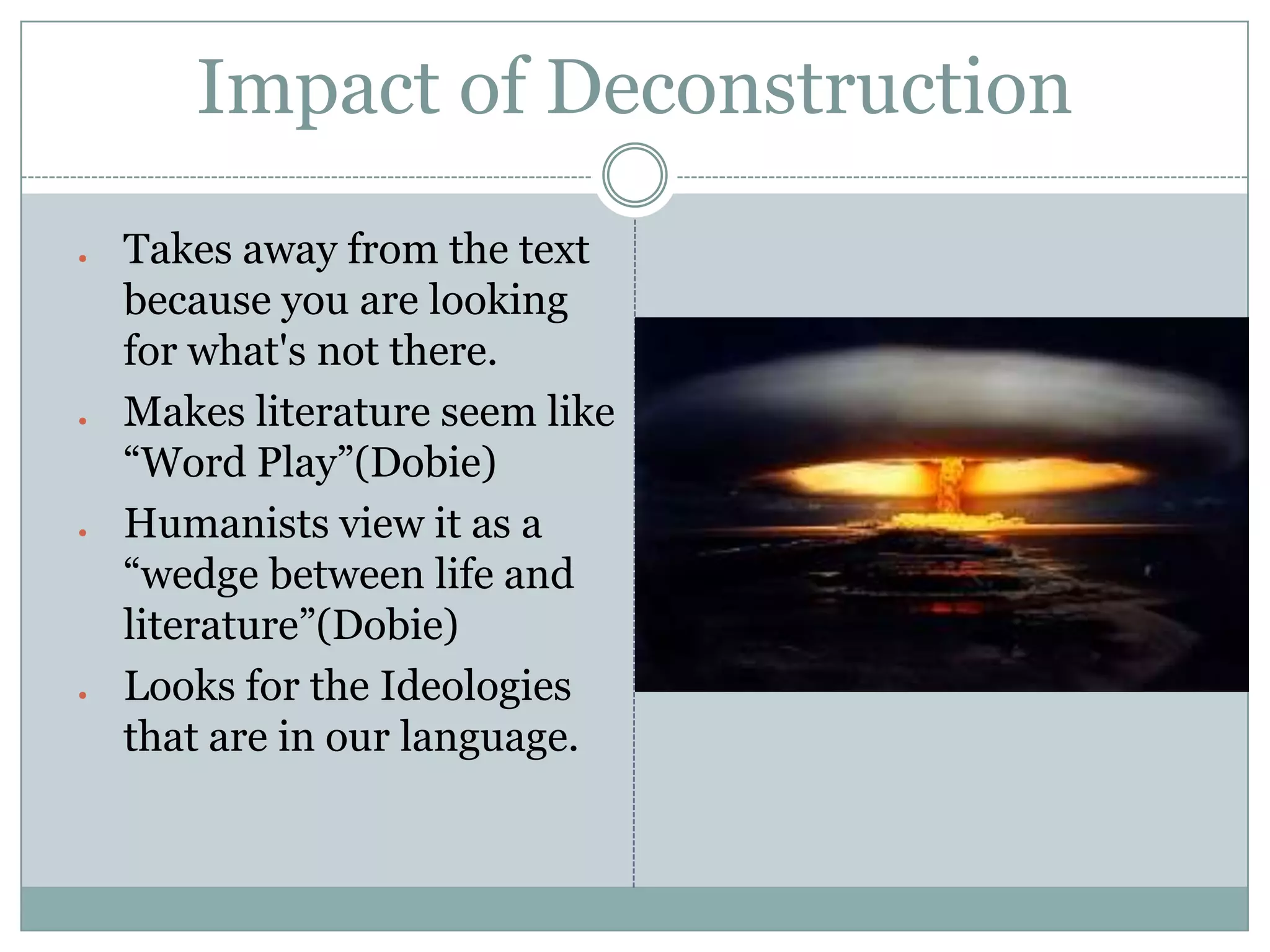 Literary Criticism: Deconstruction | PPTX