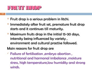 Flowering and Fruit sett in Litchi | PPT