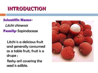 Flowering and Fruit sett in Litchi | PPT