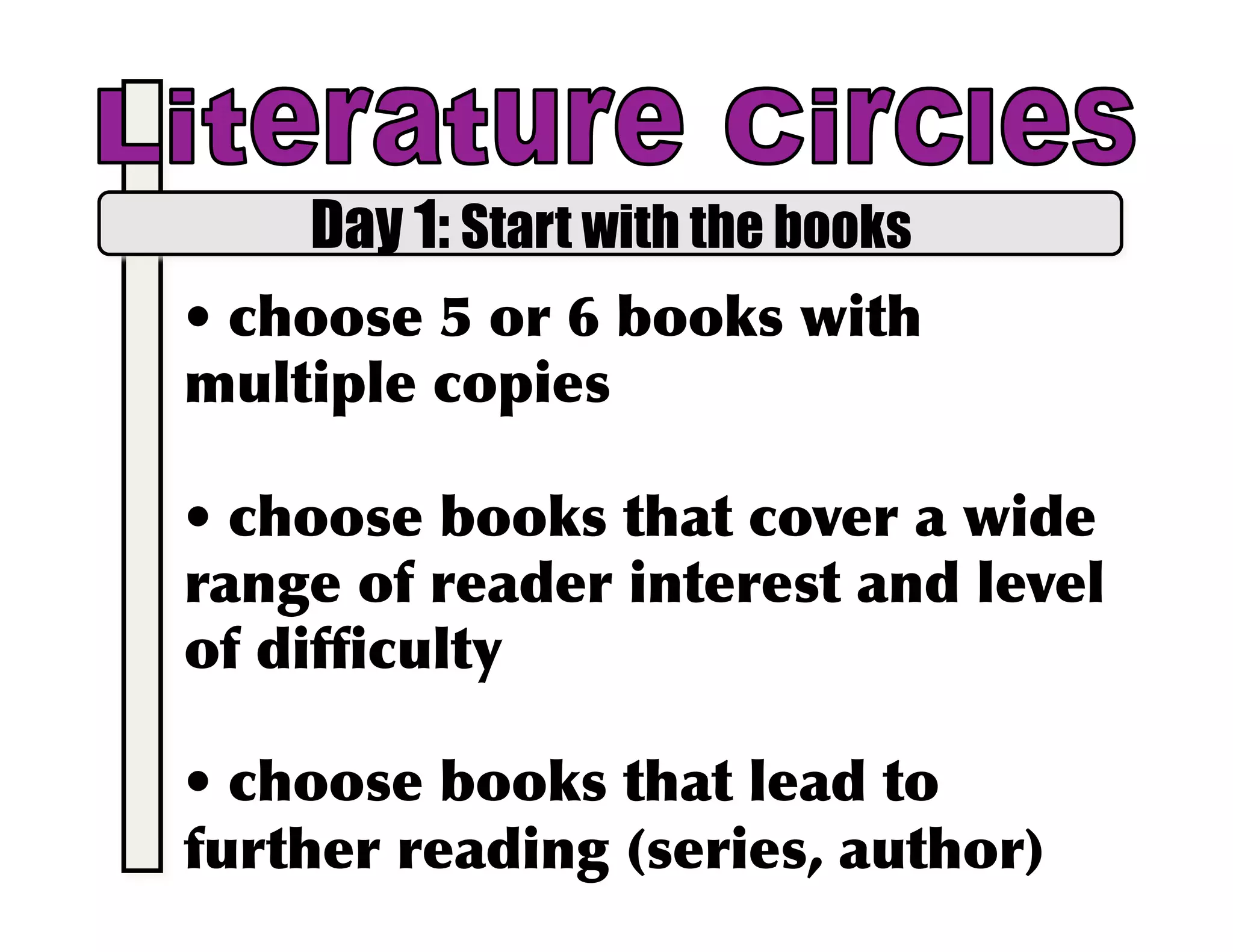 Lit Circles 2013 | PPT