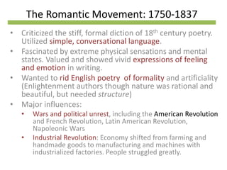 Life and works of William Wordsworth, as a pioneer of Romanticism | PPTX