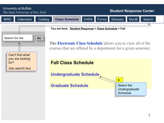 How To Use Class Schedule | PPT