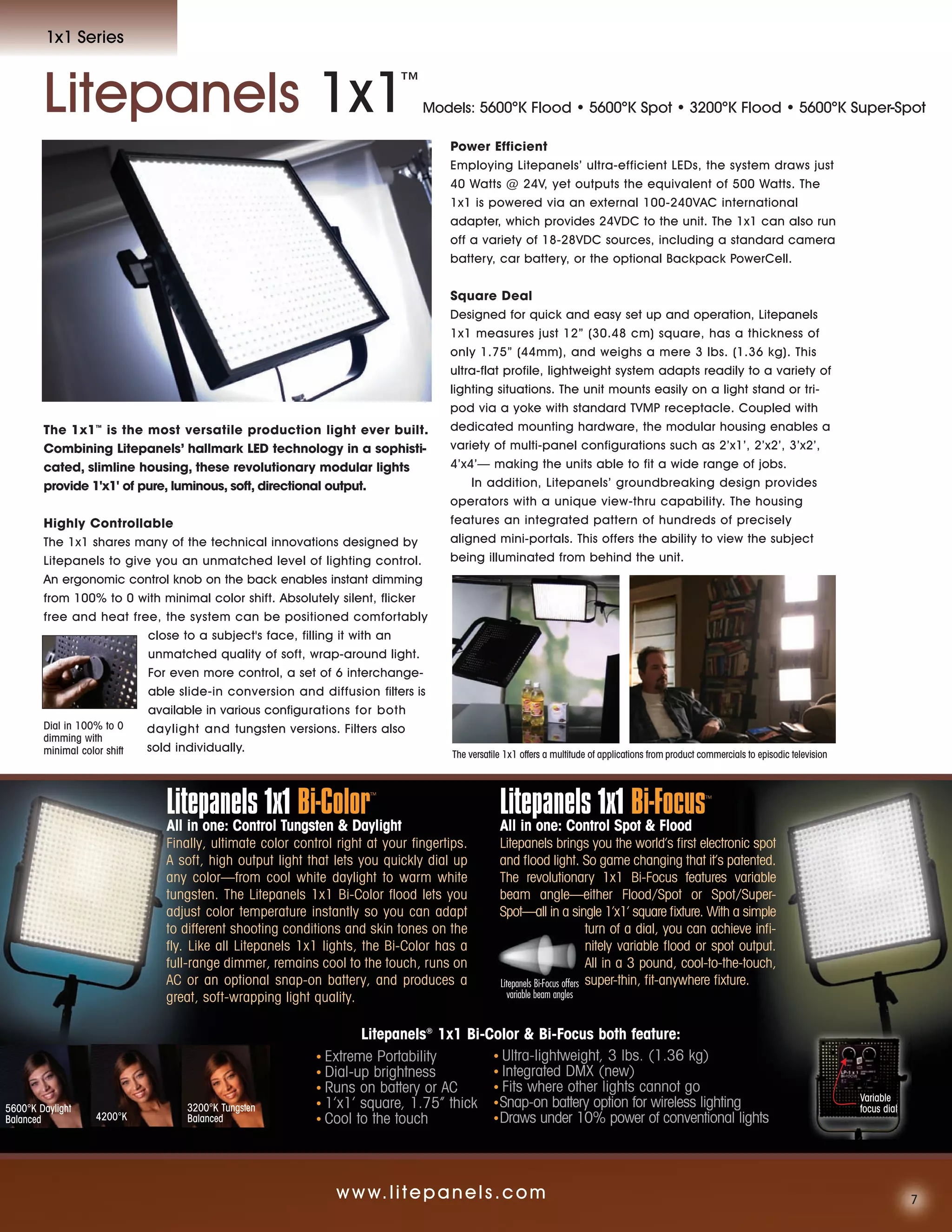 1x1 Litepanels | PDF
