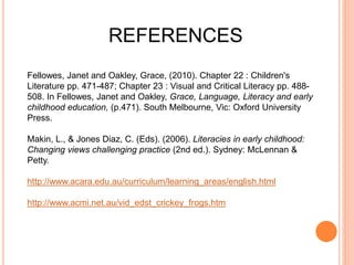 Literacies and multiliteracies in Early childhood Teaching | PPT