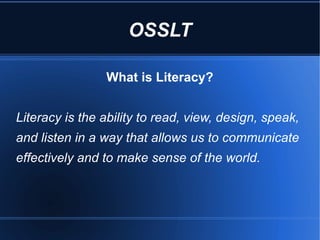 Literacy | PPT