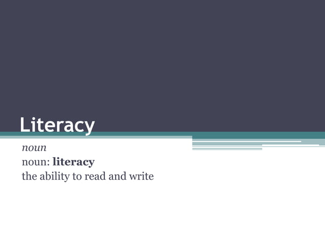 Literacy | PPT | Free Download