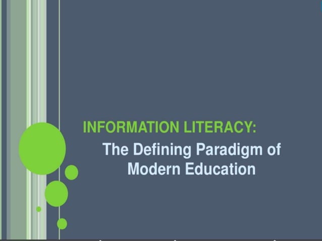 Information Literacy | PPTX