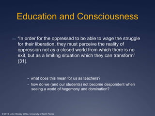 Literacy liberation and oppression | PPTX