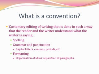 Literacy and la mini-lessons craft and convention | PPTX