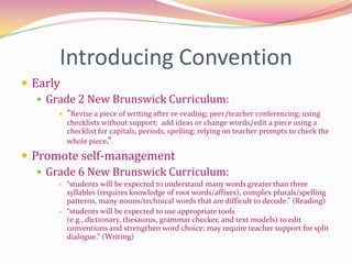 Literacy and la mini-lessons craft and convention | PPTX