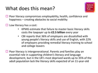 Poverty, place and low literacy | PPTX | Primary Education | Education