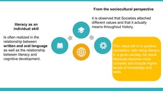 Literacy and literacies | PPTX