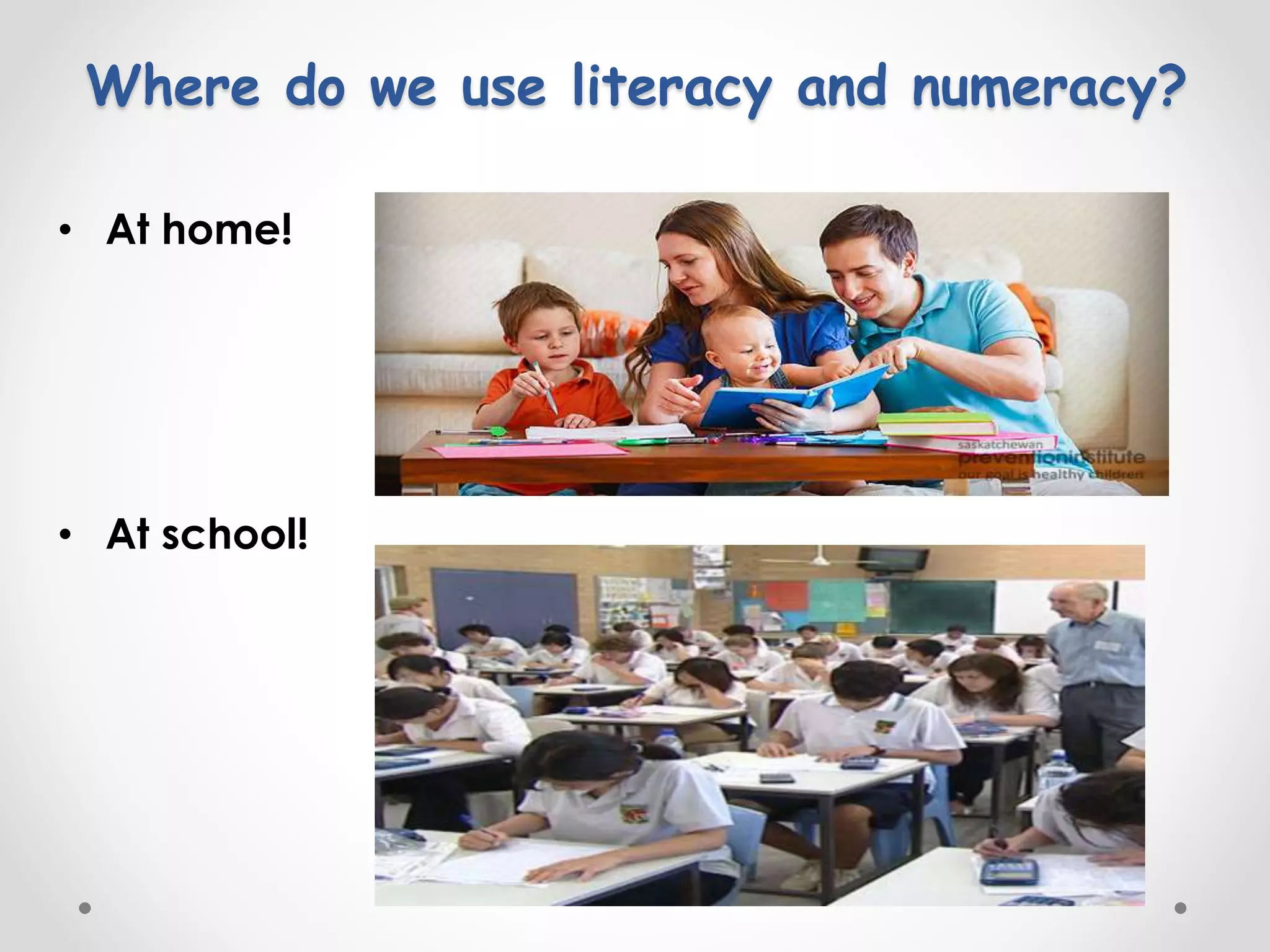 Literacy and numeracy | PPTX