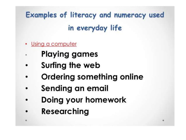 Literacy and Numeracy.pptx | Education