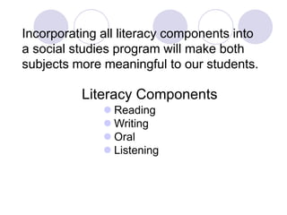 literacy and social studies.ppt