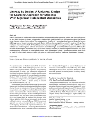 Literacy by design | PDF