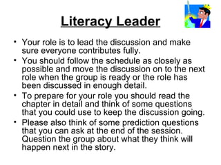 Literacy circles roles | PPT