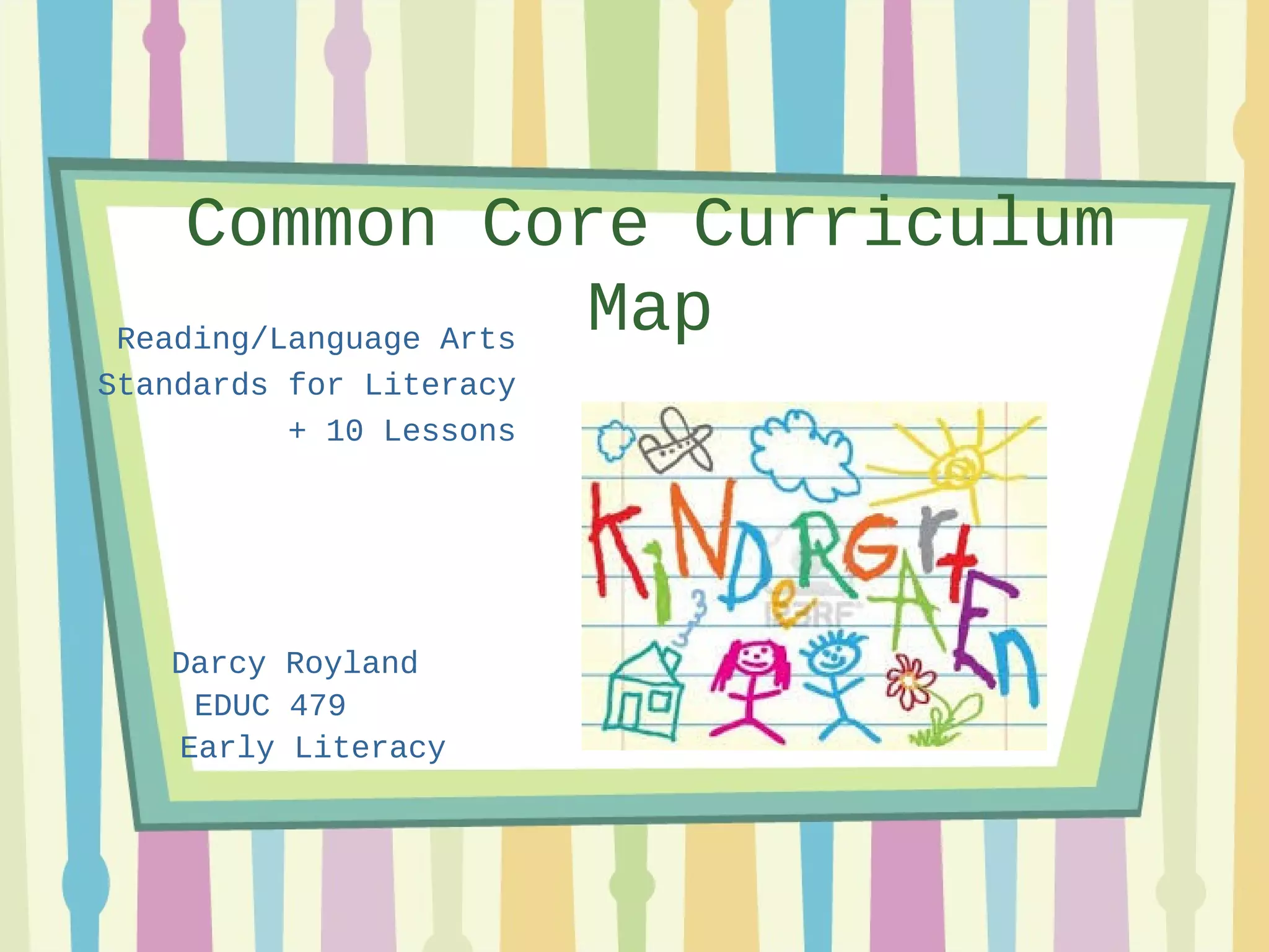 Literacy Curriculum Map | PPT | Education