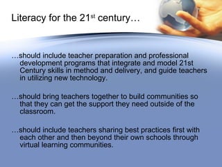 Literacy For The 21st Century | PPT