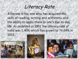 Literacy in india | PPTX