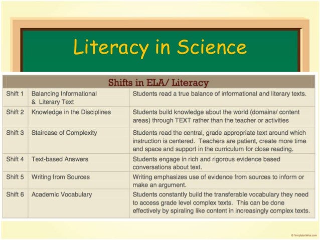 Literacy in science education