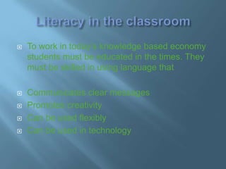 Literacy in the 21st century powerpoint | PPTX