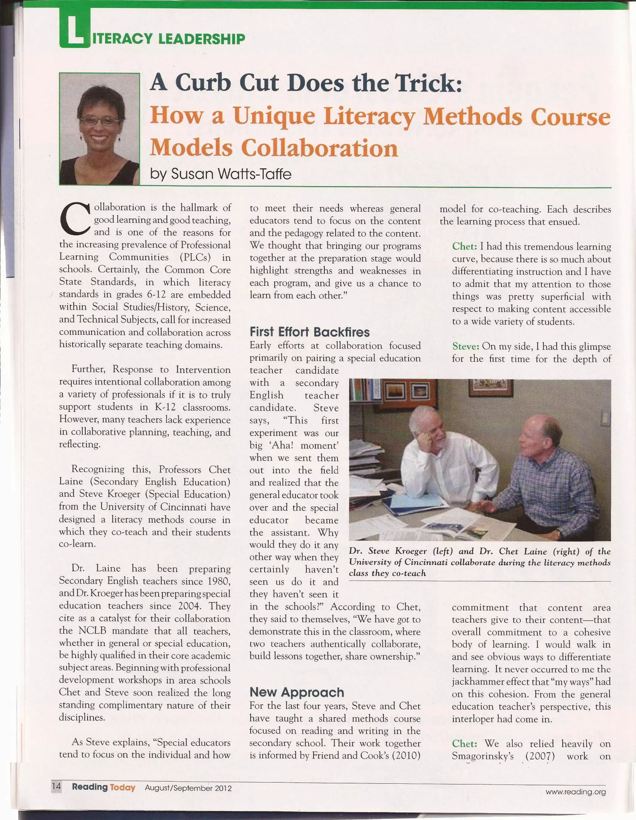 Literacy leadership | PDF