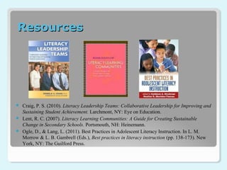 Literacy Leadership Teams | PPT