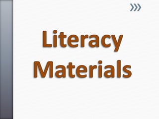 Literacy Materials | PPTX