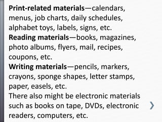Literacy Materials | PPTX