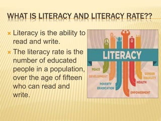Literacyrate | PPTX
