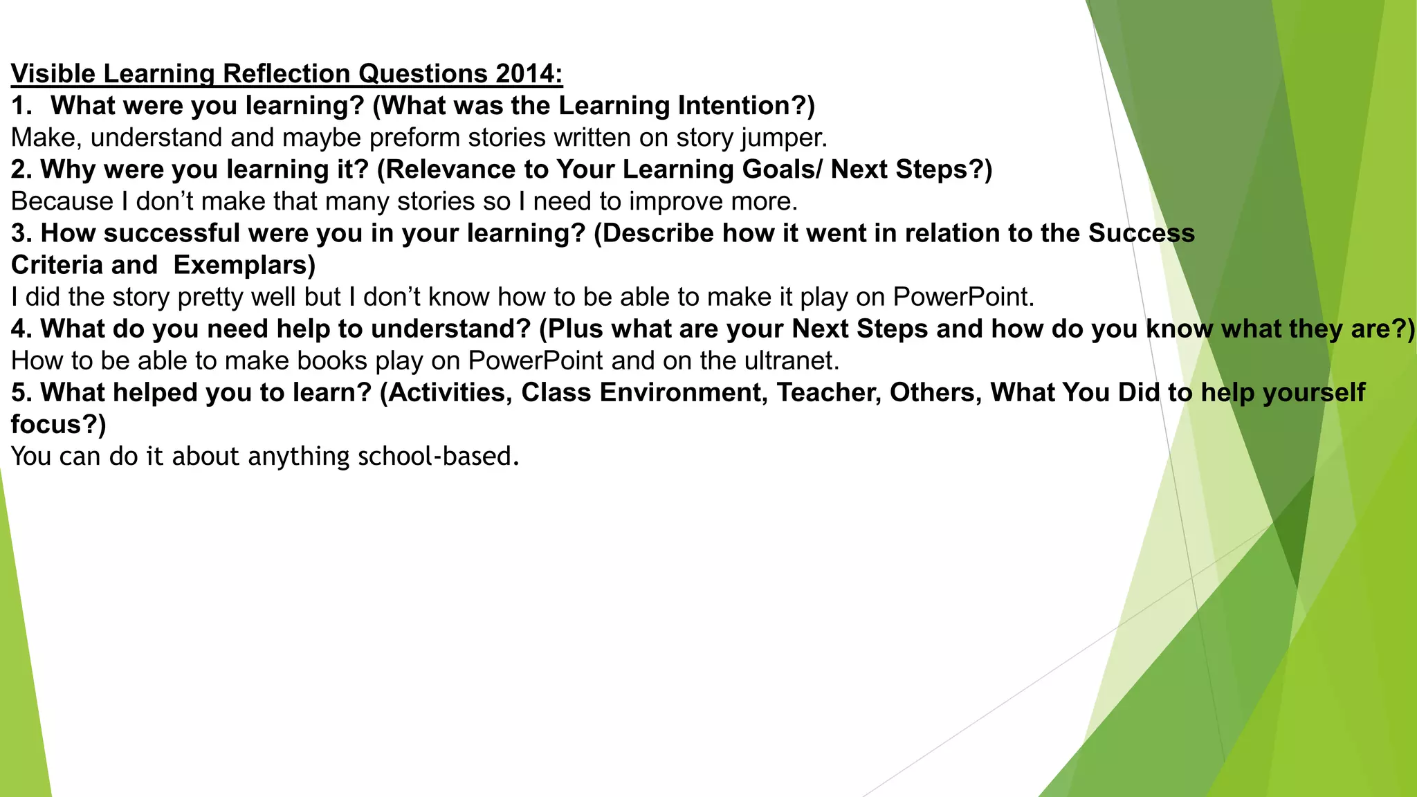 Literacy reflection wk 7 | PPTX