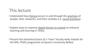 Literacy, Technology, and Society | PPTX