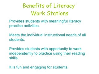 Literacy workstations | PPT