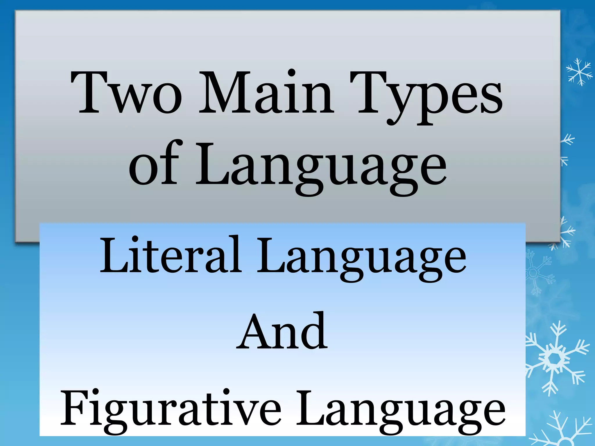 Literal and figurative language | PPTX
